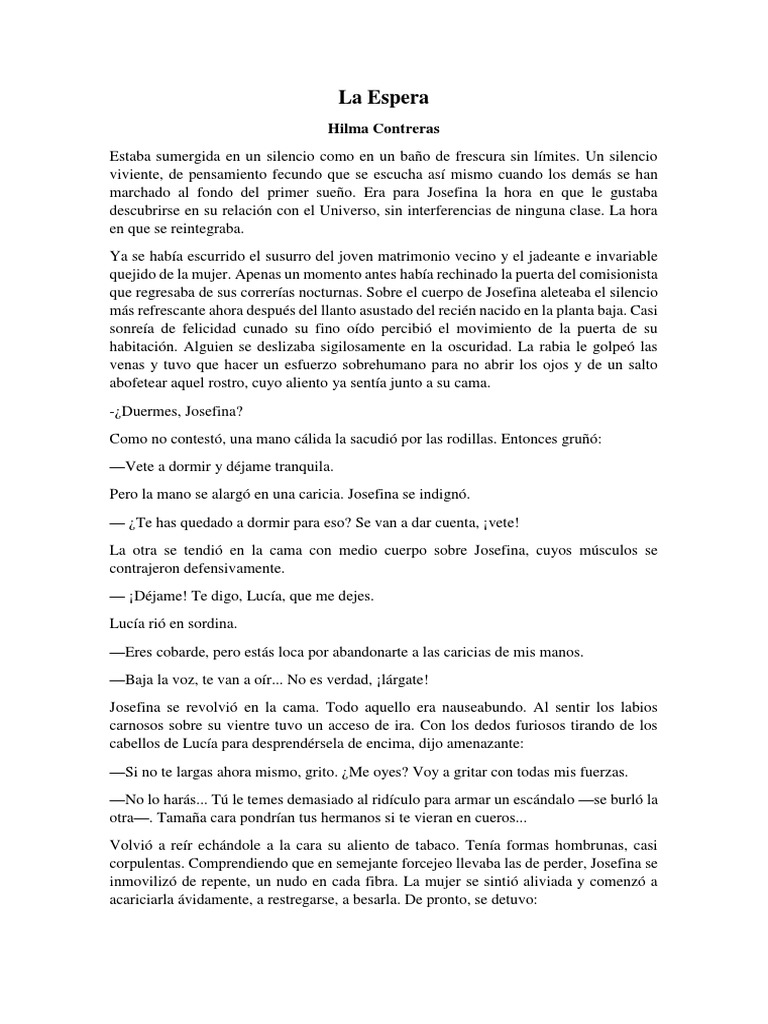 Hilma Contreras - La Espera | PDF