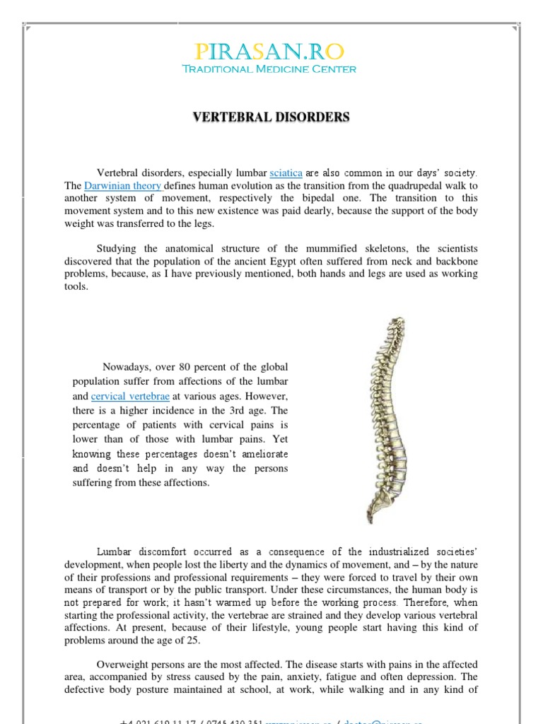Understanding Vertebral Disorders | PDF | Back Pain | Pain