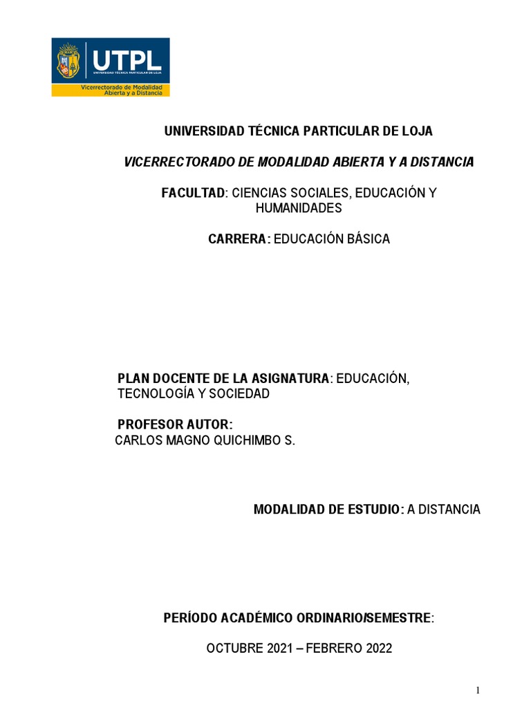 Educación y Tecnología en la Sociedad | PDF | Aprendizaje | Evaluación