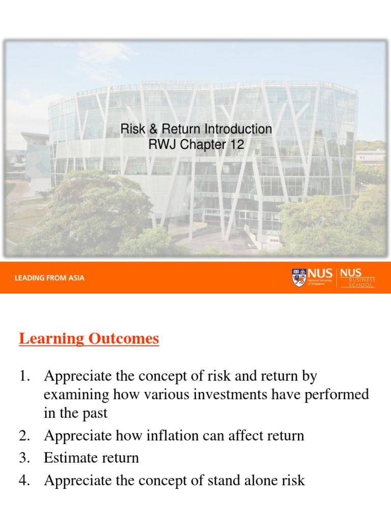 3and4 Risk and Return | PDF | Variance | Yield (Finance)