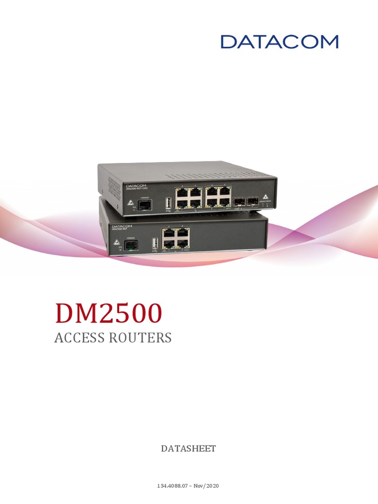 Access Routers: Datasheet | PDF | I Pv6 | Internet Protocols