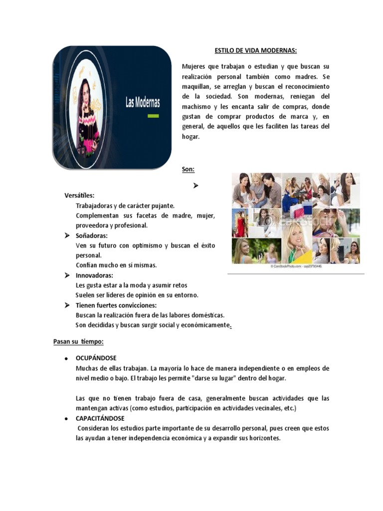 Estilo de Vida Modernas | PDF