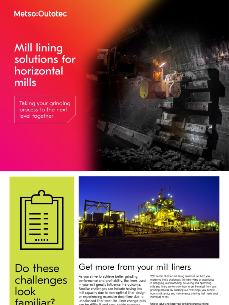 Mill Lining Solutions For Horizontal Mills: Taking Your Grinding ...