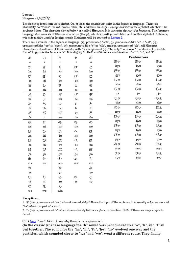 Japanese Lessons | PDF | Japanese Language | Language Mechanics