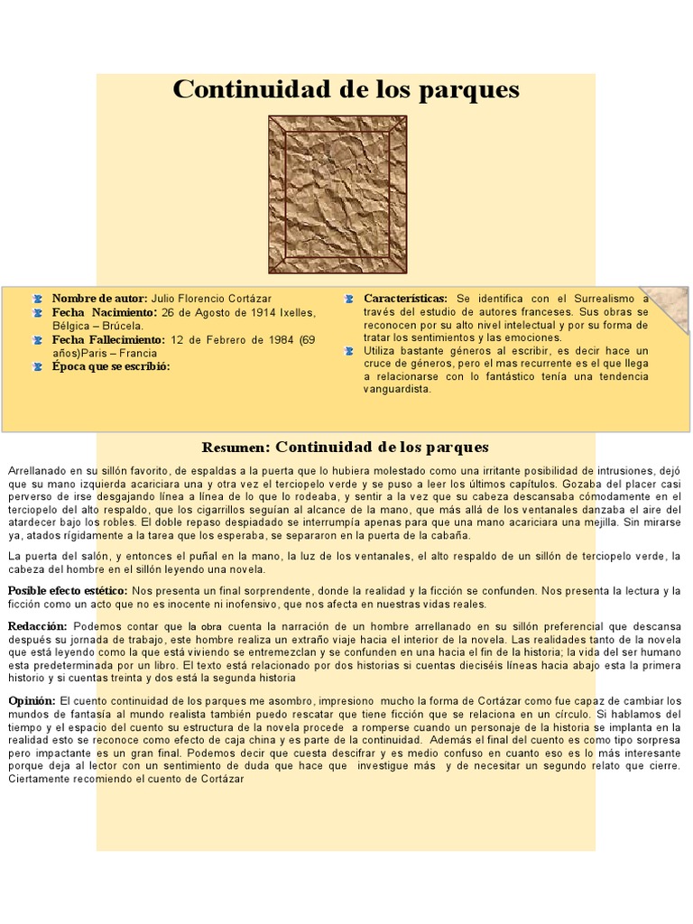 Continuidad de Los Parques | PDF | Cuentos | Novelas