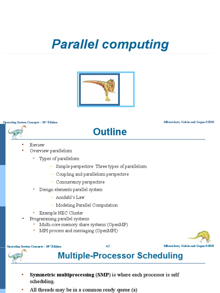Parallel Computing Silberschatz Galvin And Gagne ©2018 Operating System Concepts 10 Edition