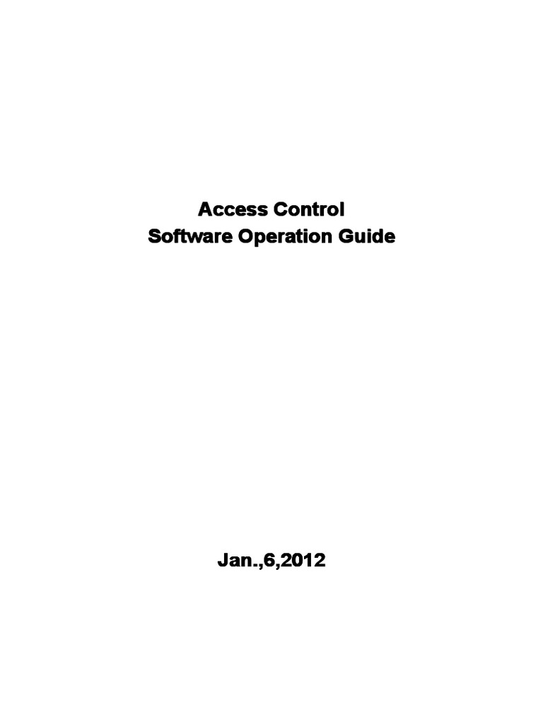 ACB Series - Access - Control - Software - User - Manual | PDF | Access Control | Ip Address