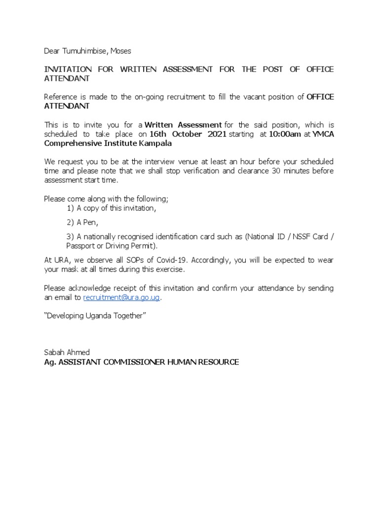 Assessment URA | PDF