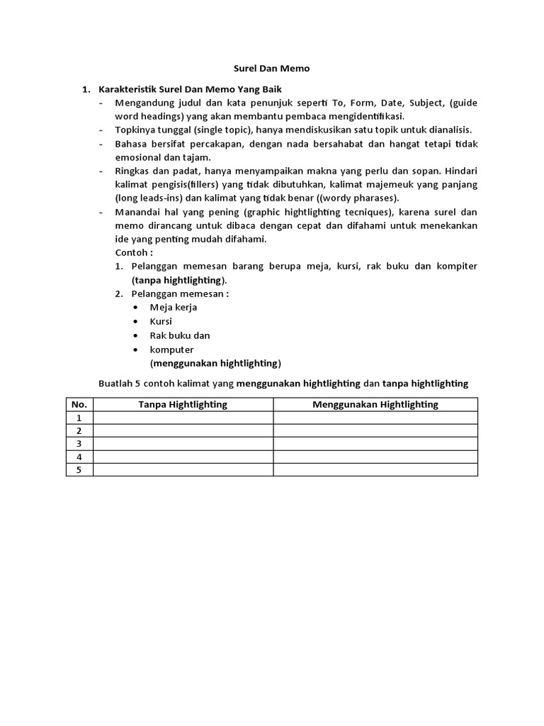 Materi 8 Surel Dan Memo | PDF