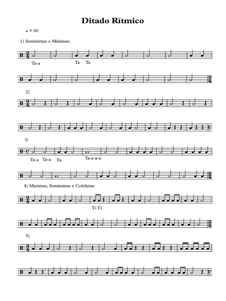 Aula 11 - Ditado Rítmico | PDF