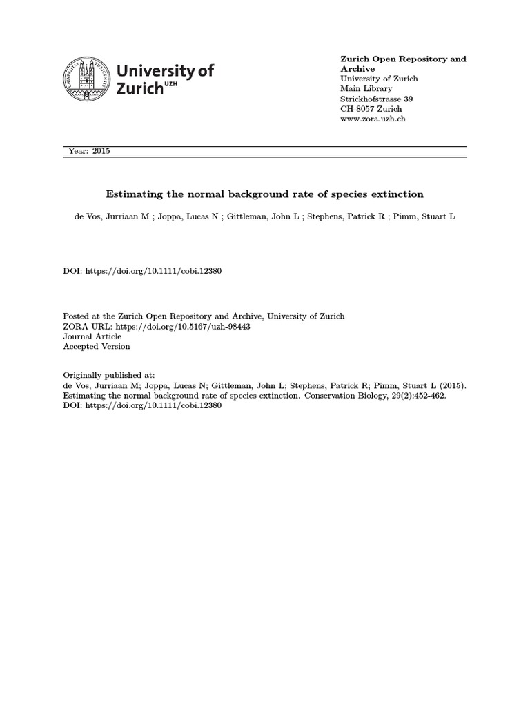 De Vos Et Al. (2015) | PDF | Phylogenetic Tree | Species
