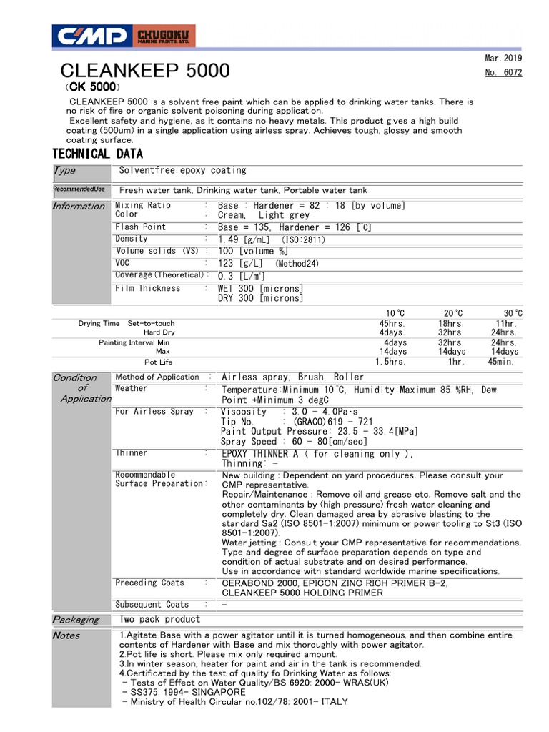 Cleankeep 5000: CK CK CK CK 5000 5000 5000 5000 | PDF | Paint | Water