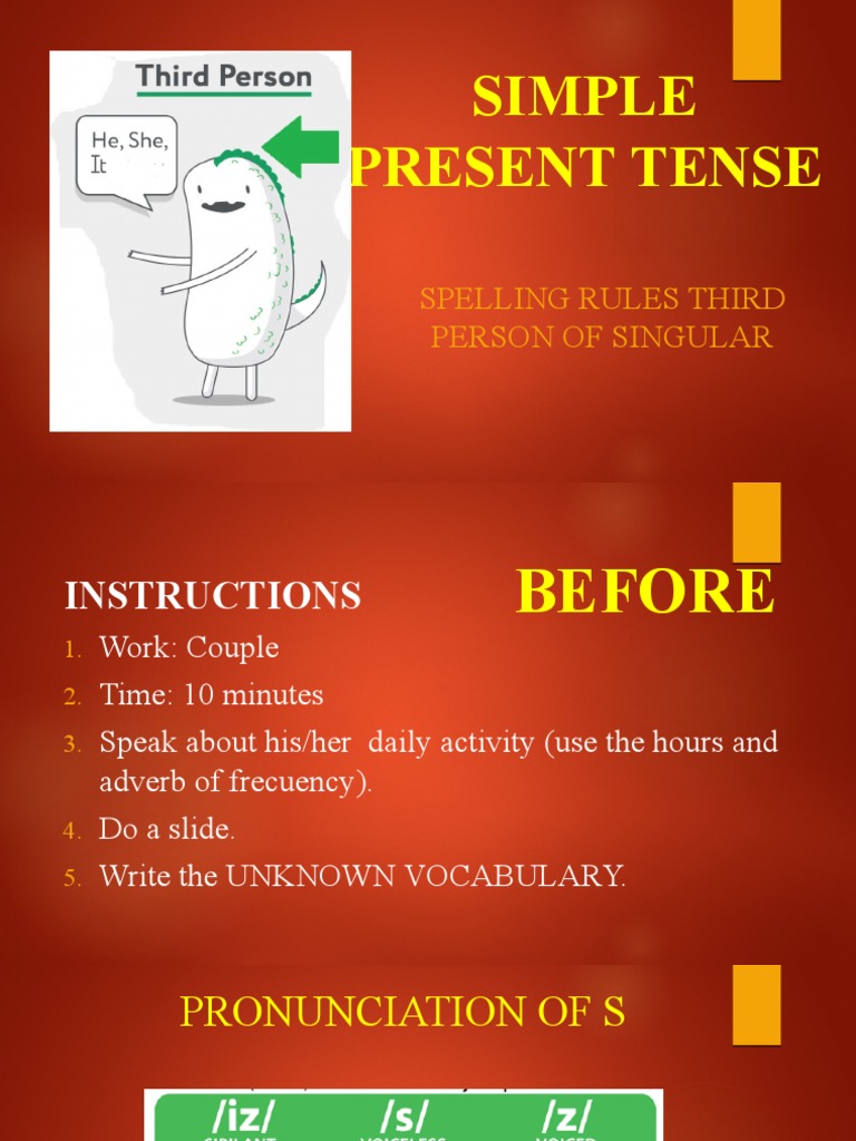 2 Week #2 SIMPLE PRESENT TENSE (SPELLING RULES - USES AND STRUCTURE ...
