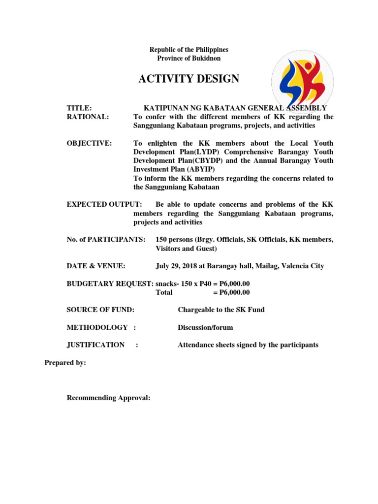 KK General Assembly Activity Design | PDF