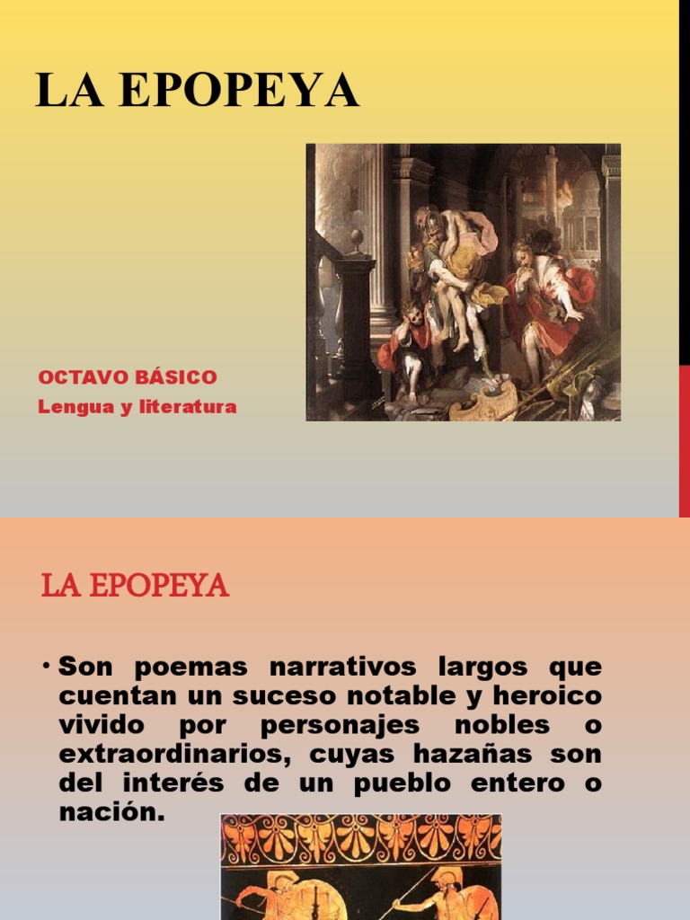 Epopeya | PDF | Poesía épica | Mitología griega