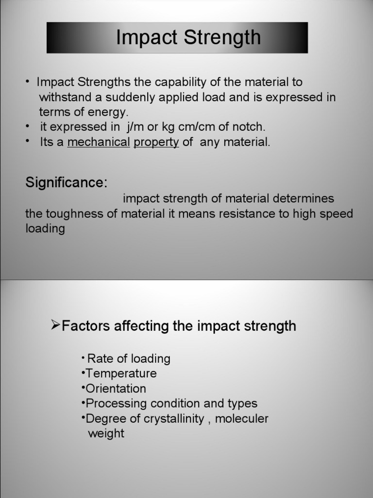 Impact Strength Testing Methods | PDF | Technology & Engineering