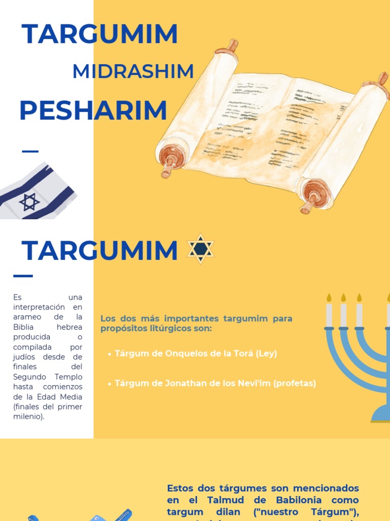 Targumim Pesharim Midrashim | PDF | Midrash | Tora