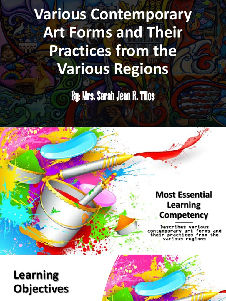 CPAR Lesson 2 - Various Contemporary Art Forms and Their Practices Form ...