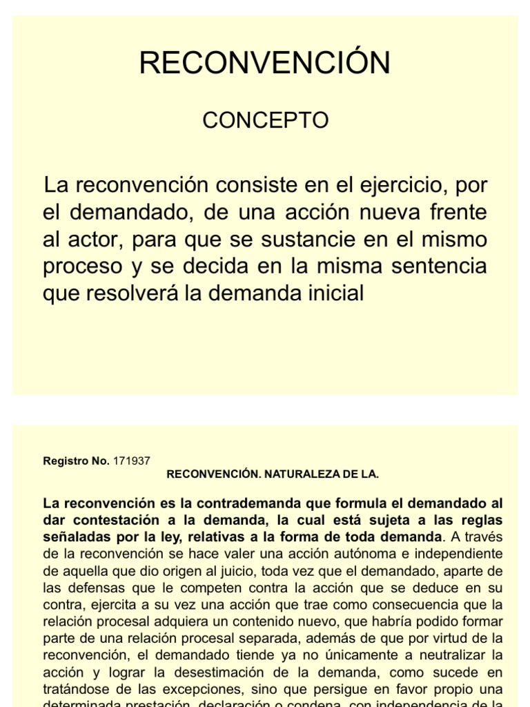 RECONVENCIÓN
