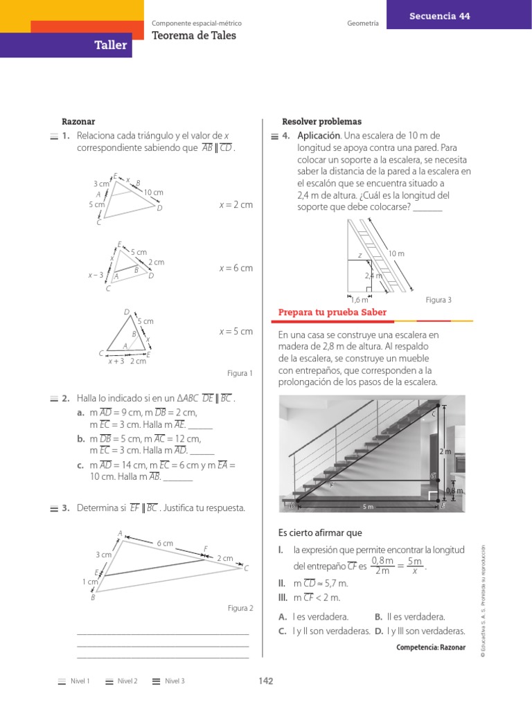 Taller Refuerzo Geometria 8 Pdf Matemáticas Geometría Euclidiana