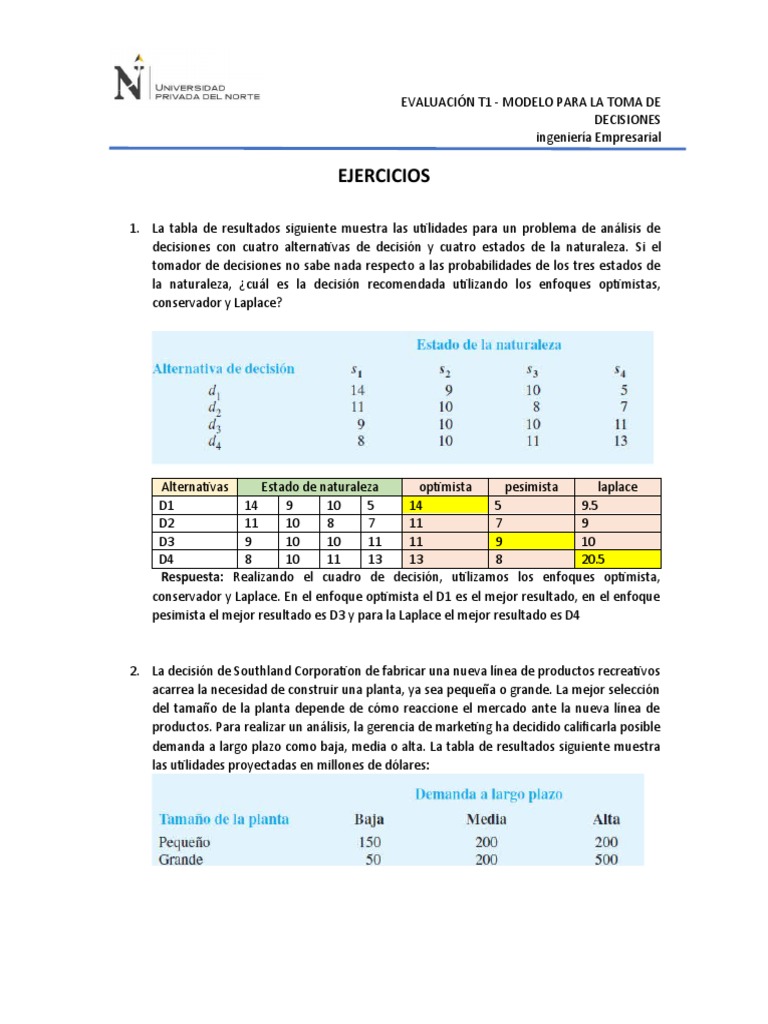 Ejercicios MP - T1 | PDF | Economias