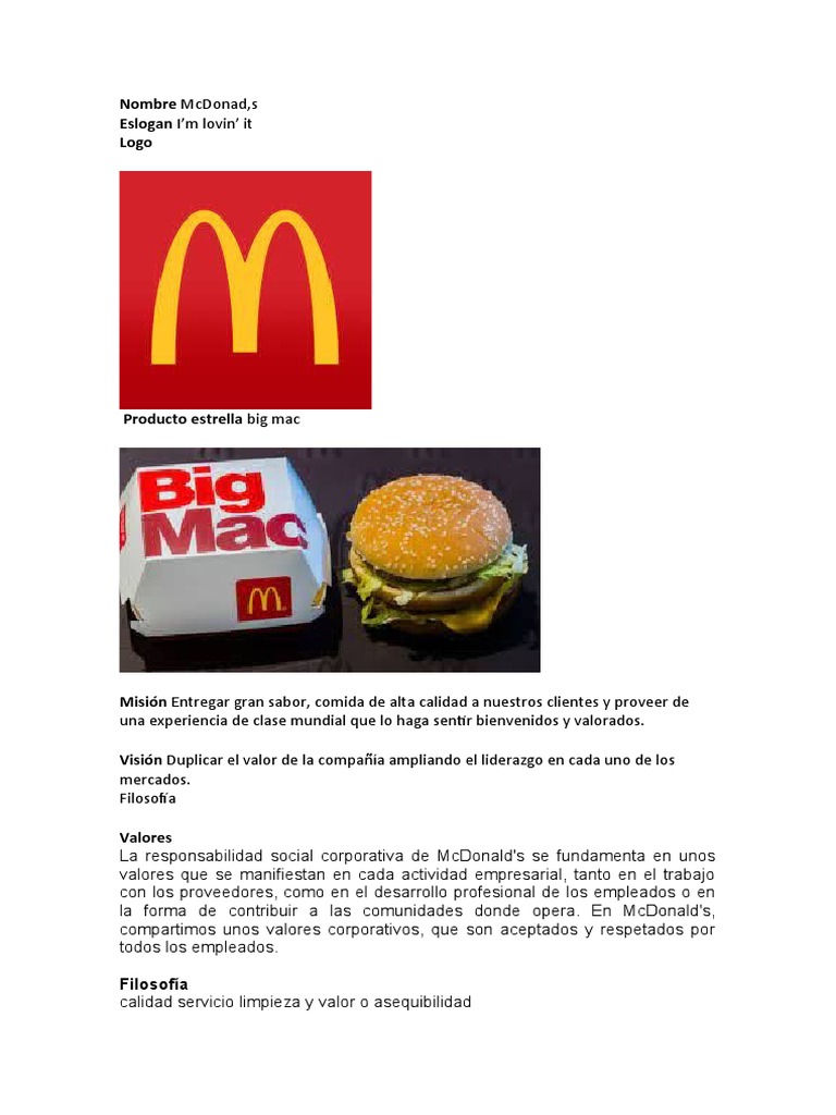 MC Donalds | PDF | Mc Donald's | Business