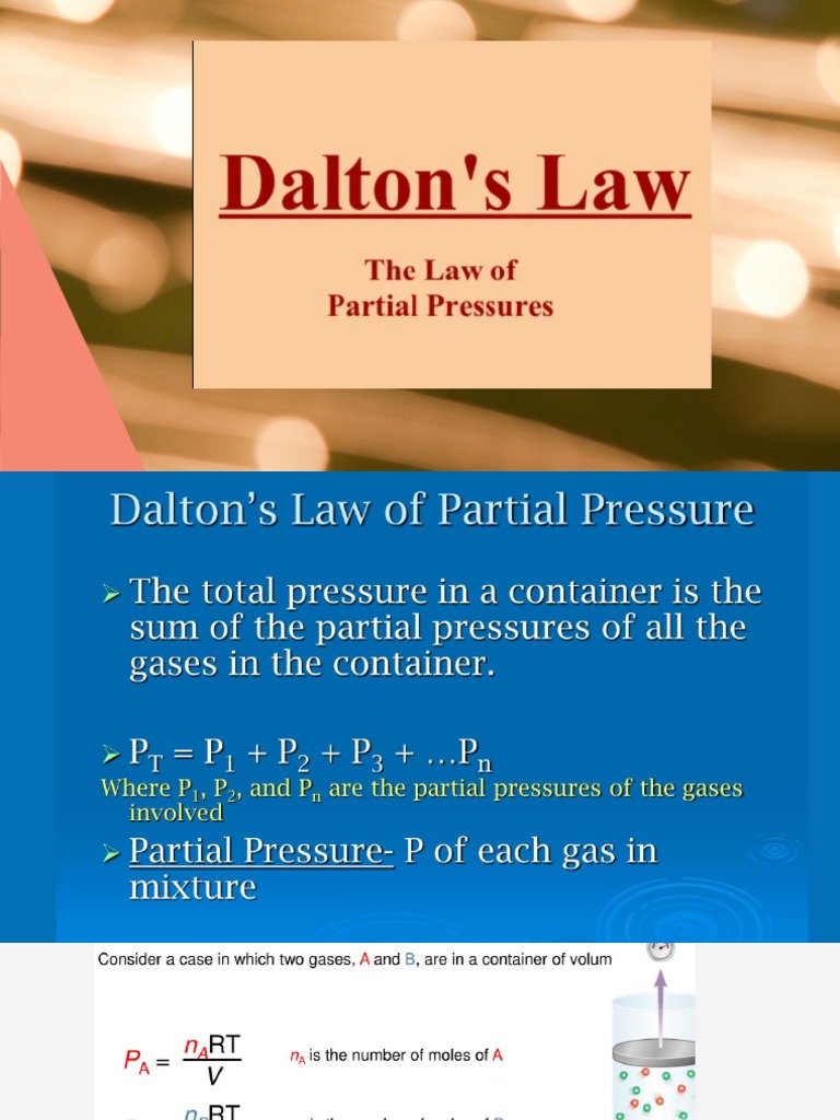 Dalton's Law | PDF