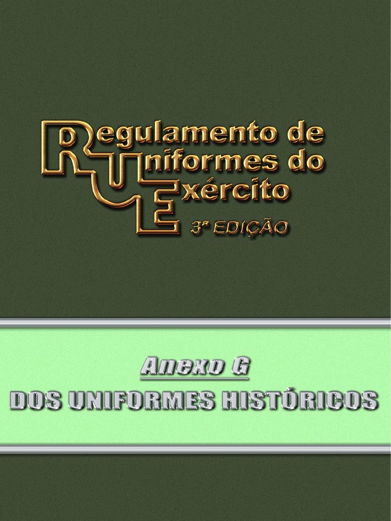 Regulamento Dos Uniformes Do Exercito Brasileiro | PDF | Batalhão | Regimento