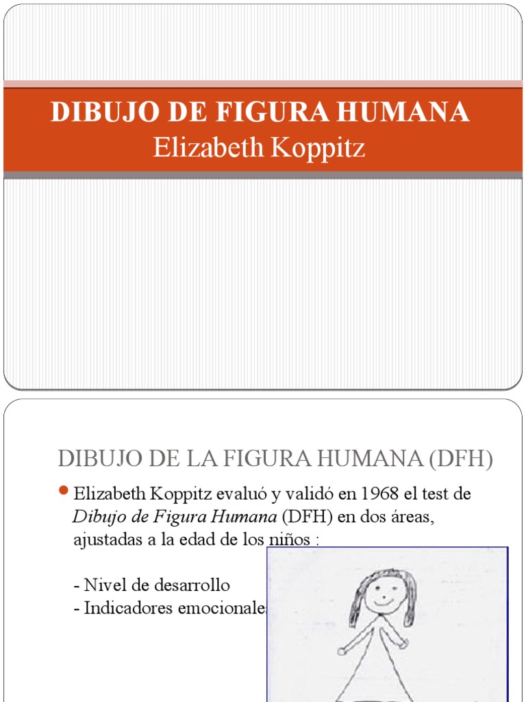 DIBUJO DE FIGURA HUMANA Elizabeth Koppitz | PDF | Cognición | Sicología