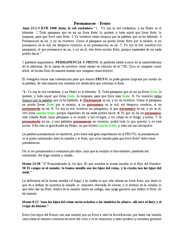 PERMANECER | PDF | Cristo (título) | Jesús