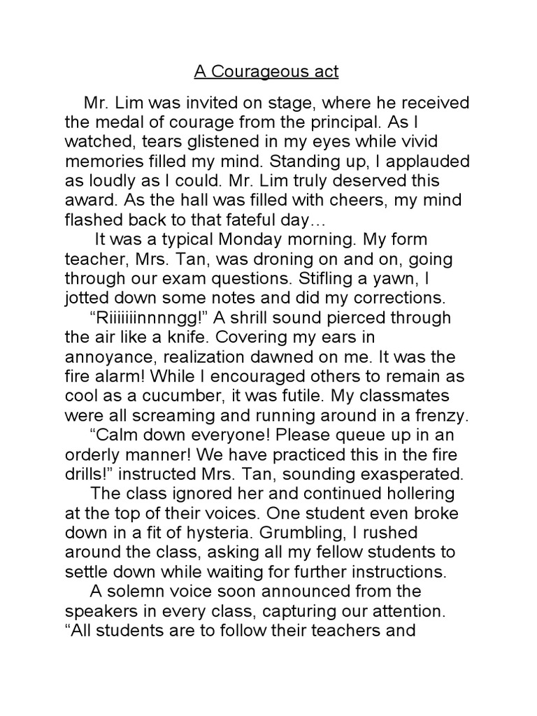 A Courageous Act | PDF