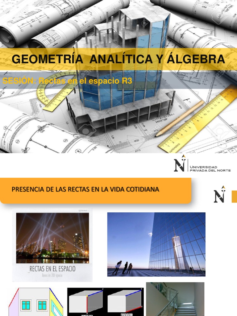 PPT-Rectas en El Espacio R3 | PDF | Línea (geometría) | Vector Euclidiano