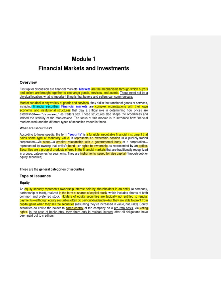 Security Analysis | PDF | Stocks | Preferred Stock