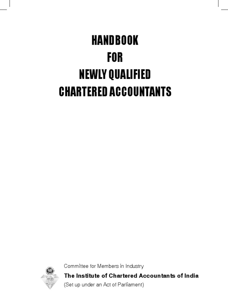 20 Handbook For Newly Qualified Chartered Accountants | PDF | Body ...