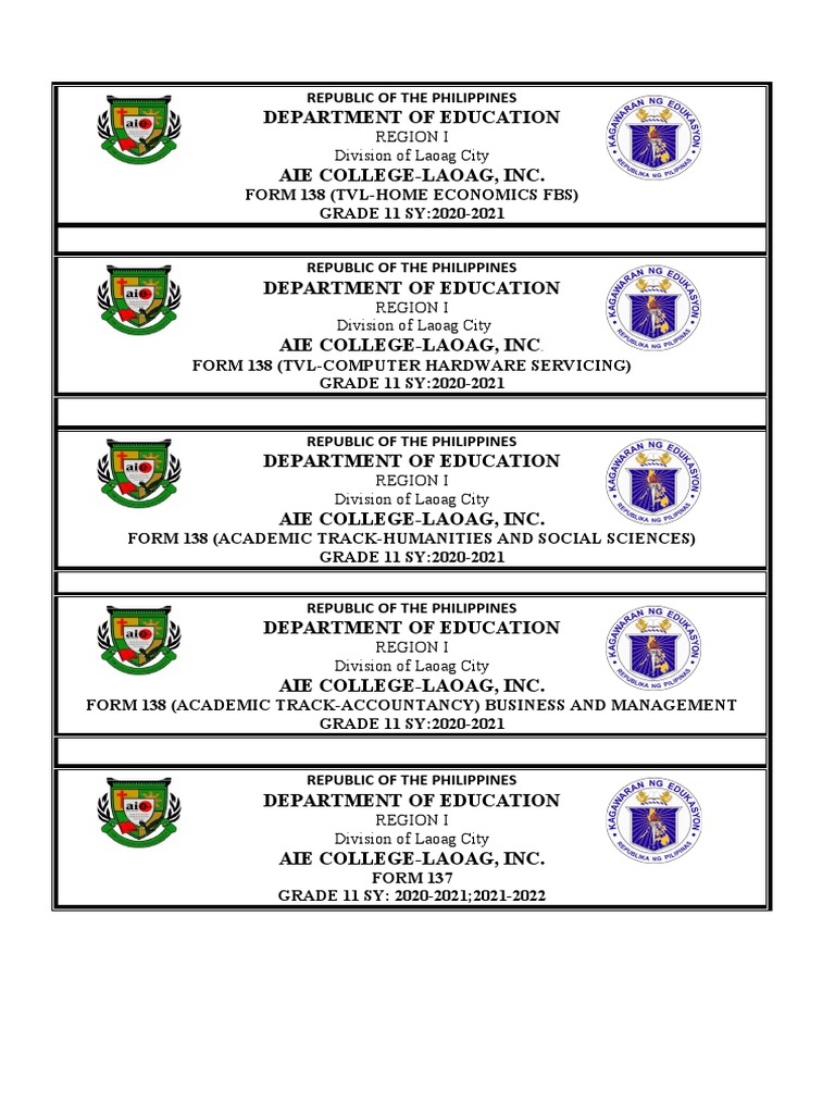 Deped Header Front Page | PDF | Academia