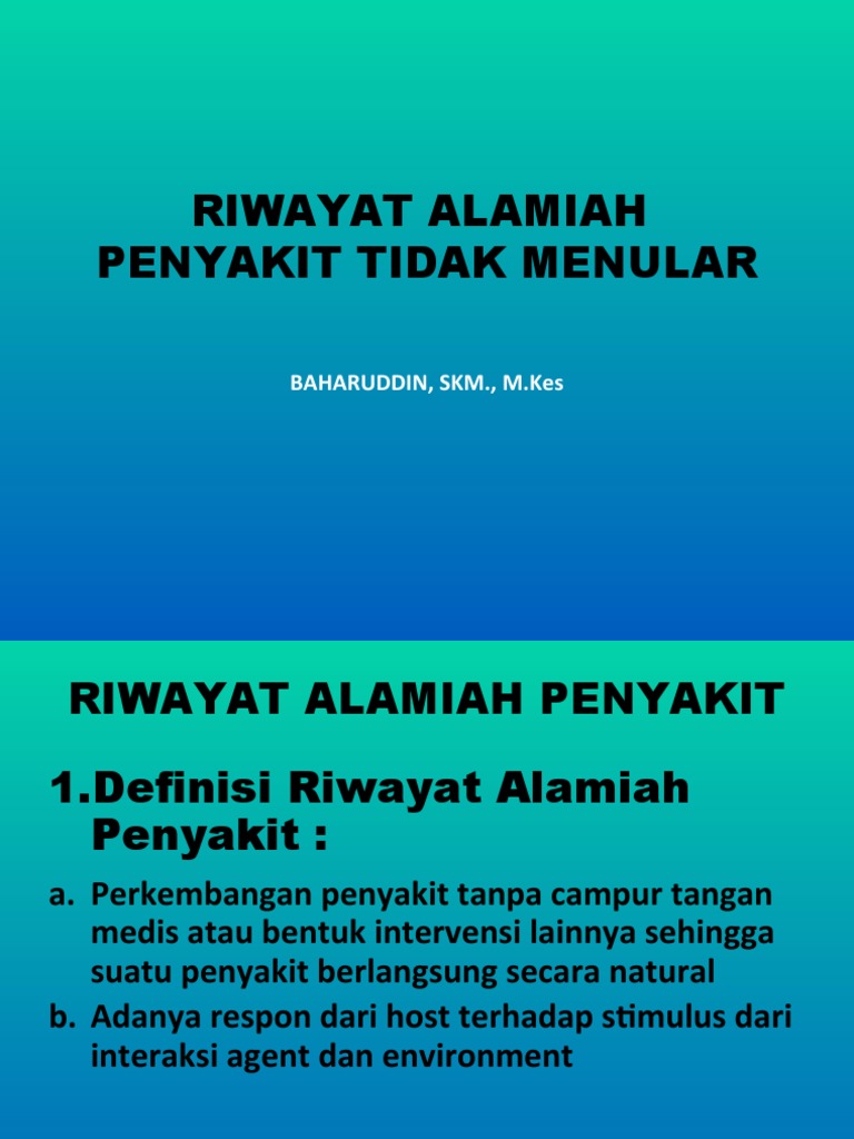 Riwayat Alamiah Penyakit | PDF