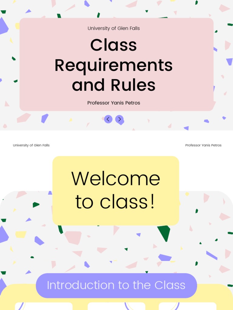Pastel Grey and Pink Purple Round and Friendly Classroom Rules ...