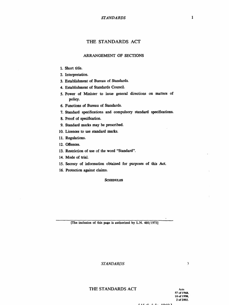 Standards Act | PDF | License | Fine (Penalty)