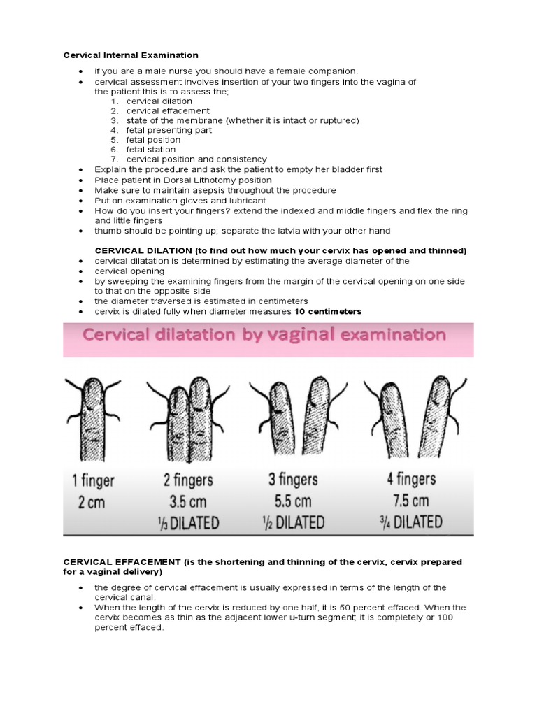 Cervical Internal Examination Explanation | PDF | Clinical Medicine ...