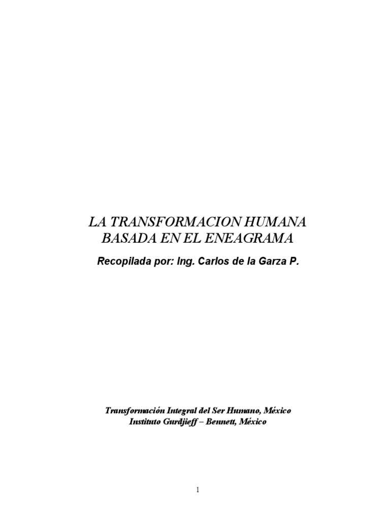 Eneagrama 369: Transformación Humana | PDF | Fe | Mente