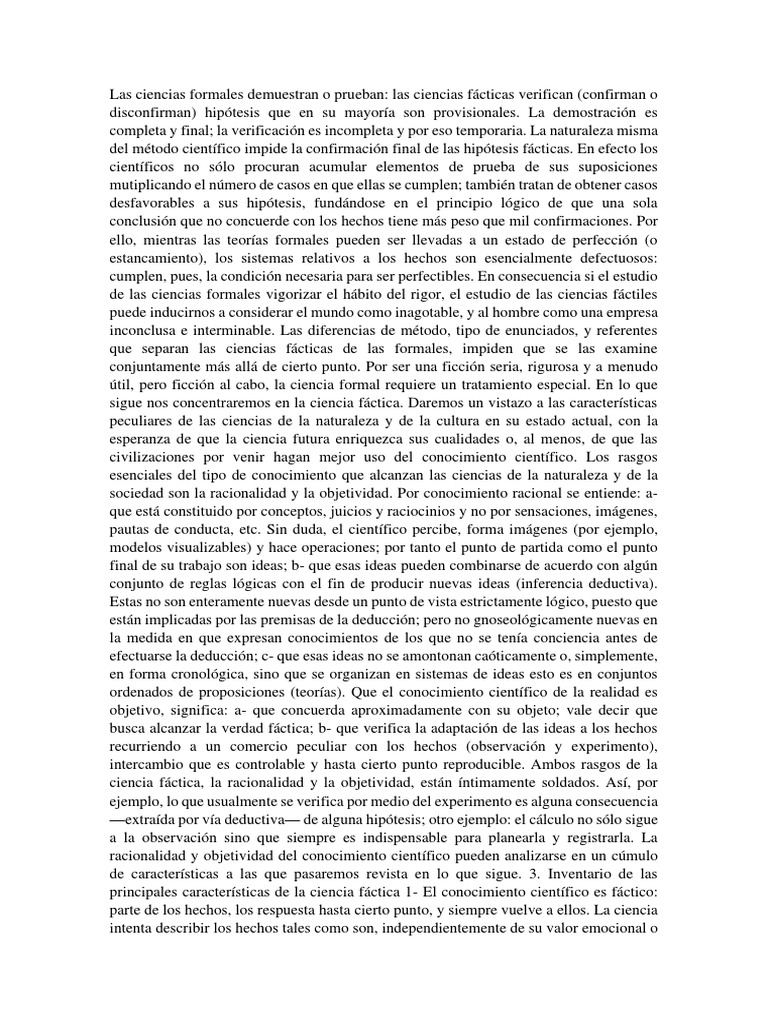 Las Ciencias Formales | PDF | Teoría | Conocimiento