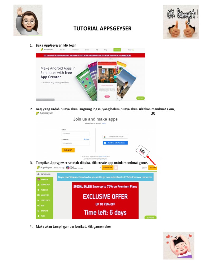 Tutorial Appsgeyser | PDF