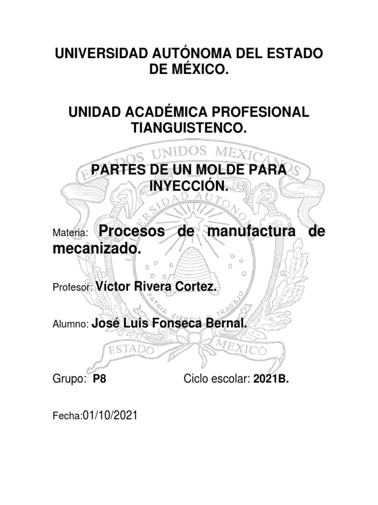 Partes de Un Molde | PDF | Acero | El plastico