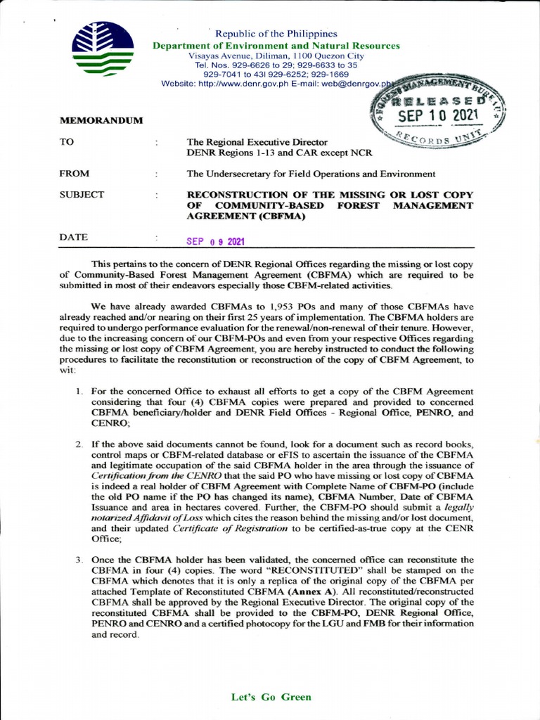 9 09 21 Reconstruction of The Missing or Lost Copy of Community Based ...