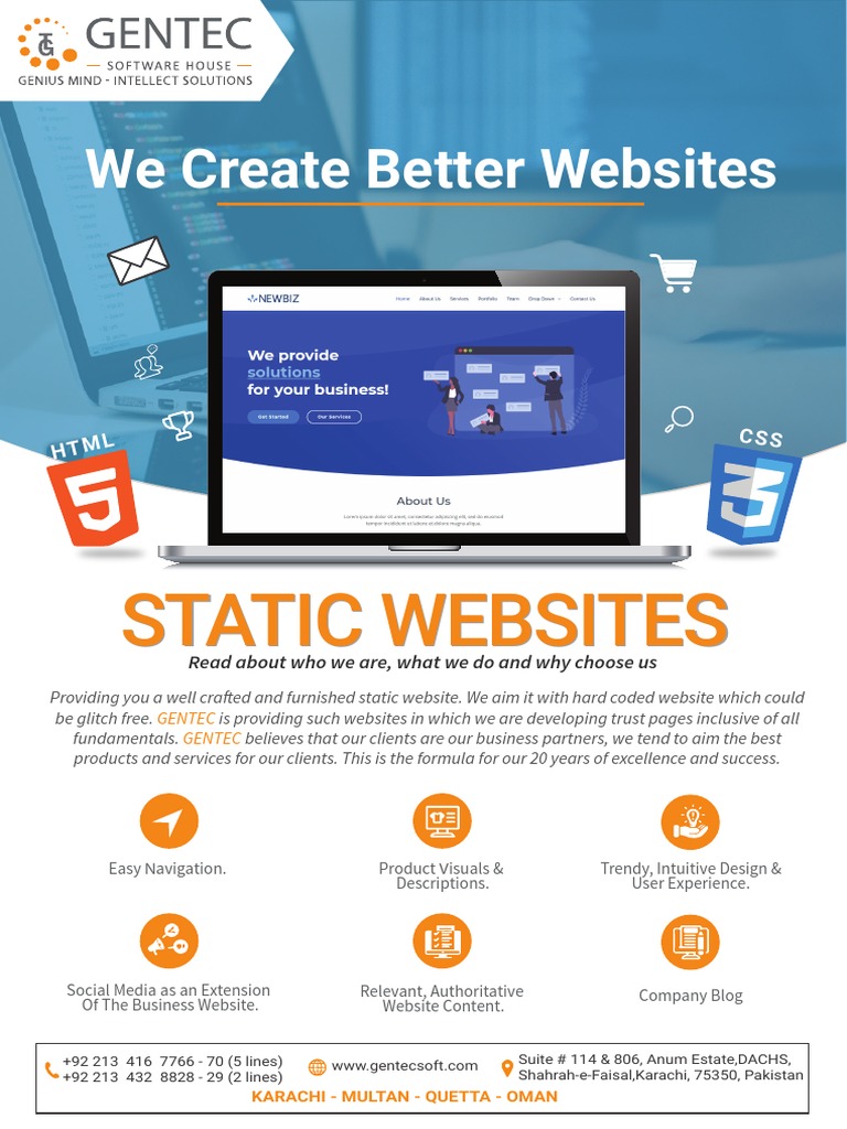 Quality Static Website Development | PDF