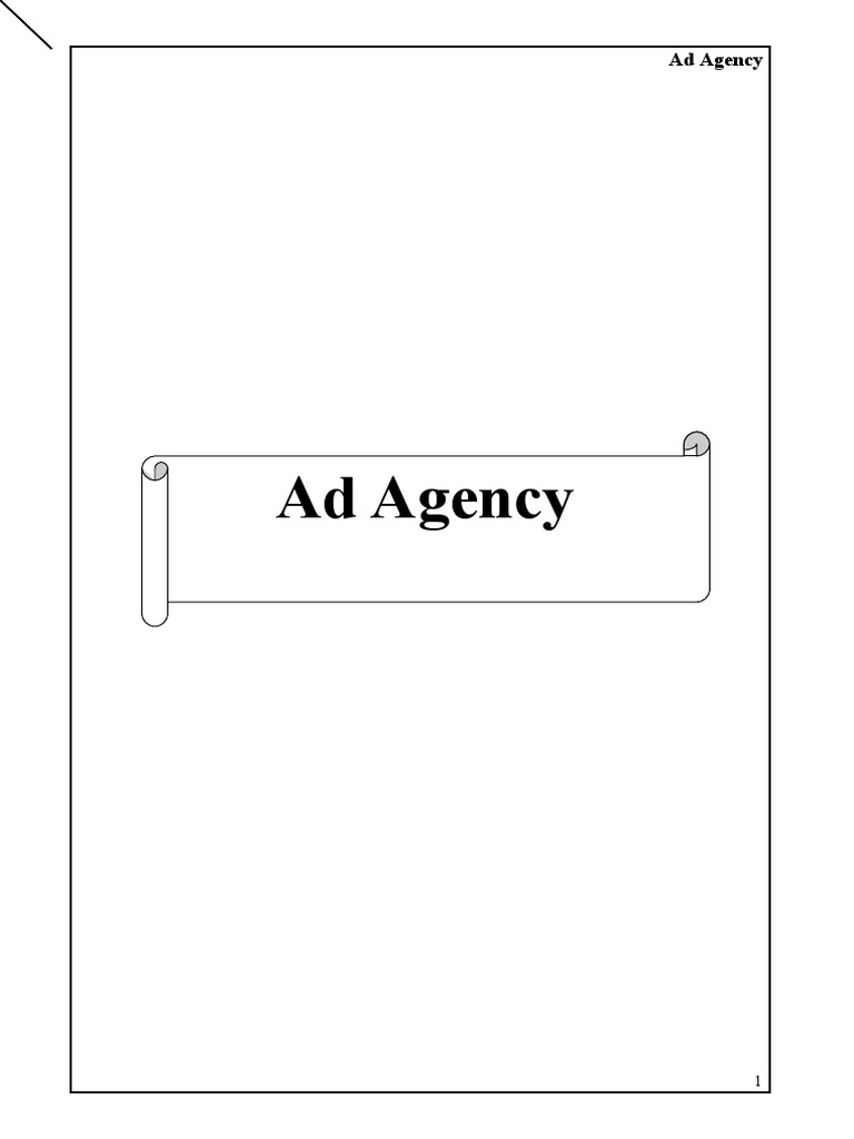 Advertising Agency Management System Project Report | PDF | World Wide ...