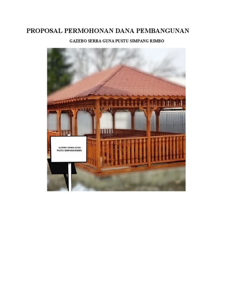 Proposal Gazebo | PDF