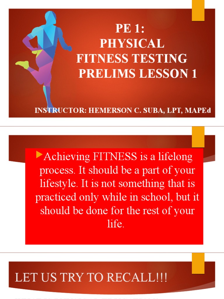 Pe 1 Lesson 1 1 | PDF | Physical Education | Physical Fitness