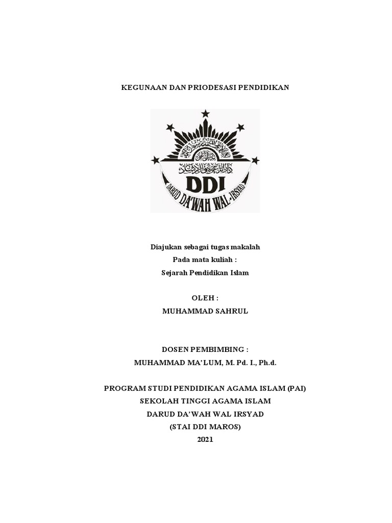 Makalah Muhammad Sahrul | PDF | Perjalanan