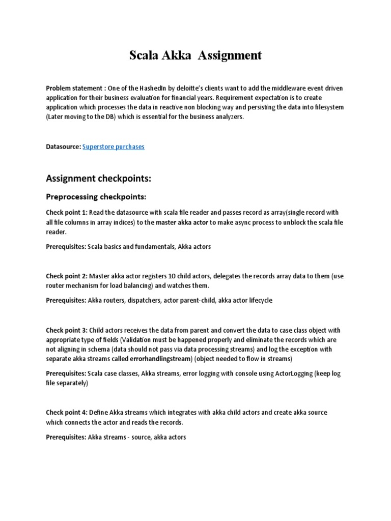 Scala Akka Assignment | PDF | Scala (Programming Language) | Information Technology
